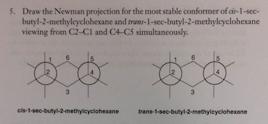 Flip the model of the cyclohexane chair conformation | Chegg.com