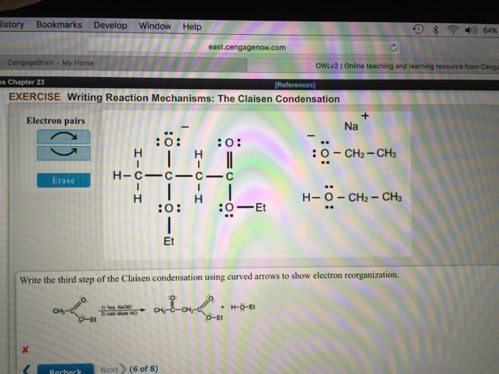 Solved Writing Reaction Mechanisms: The Claisen Condensation | Chegg.com
