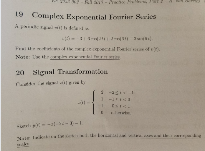 Solved E 2353-002- Fall 2017- Practice Problems, Part | Chegg.com
