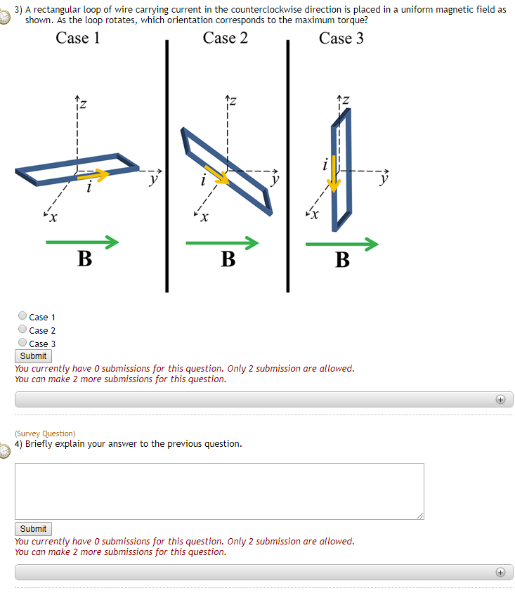 Solved Rectangular loops of wire carrying current in the | Chegg.com