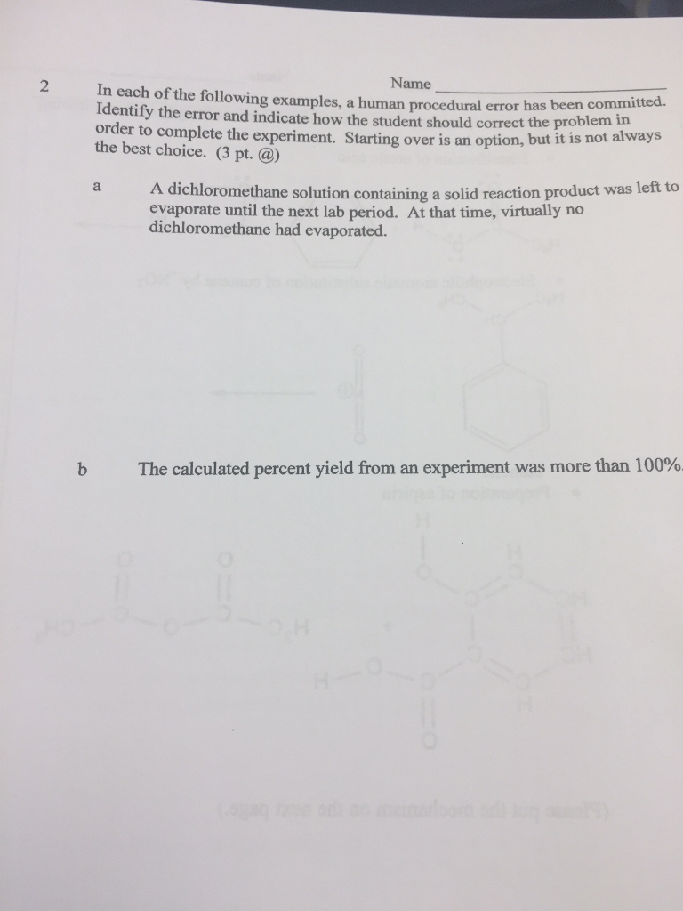 In each of the following examples, a human procedural | Chegg.com