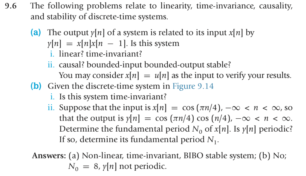 Solved The following problems relate to linearity, | Chegg.com