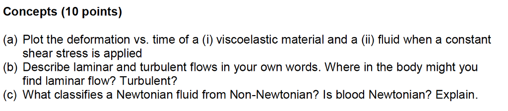 Solved Concepts (10 points) (a) Plot the deformation vs. | Chegg.com