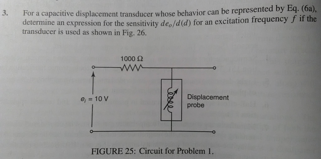 Solved sented by Eq. (6a), if the 3. For a capacitive | Chegg.com
