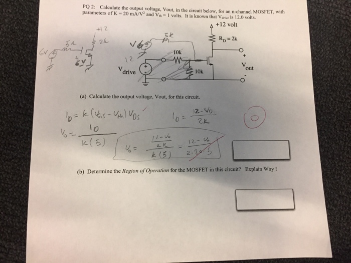 Solved Calculate the output voltage, Vout, in the circuit | Chegg.com