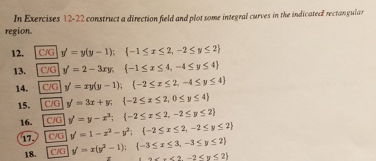 Solved 22 construct a direction feld and plot some integral | Chegg.com