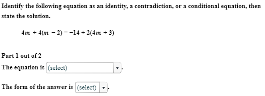 Solved Identify the following equation as an identity, a | Chegg.com