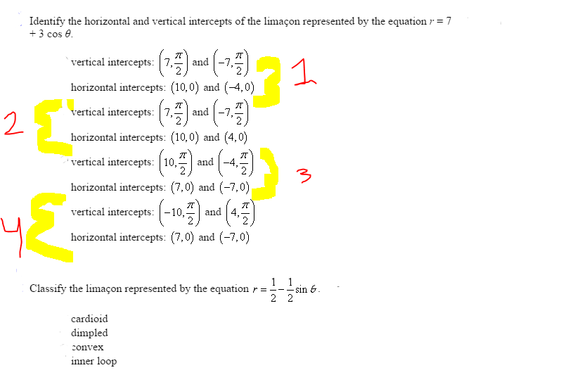 Solved how to find horizontal and vertical intercepts of the | Chegg.com