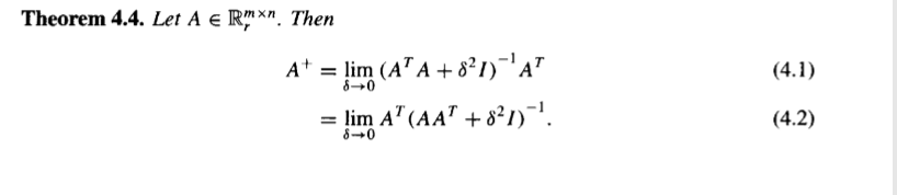 Solved I. Use Theorem 4.4 to compute the pseudoinverse of 2. | Chegg.com