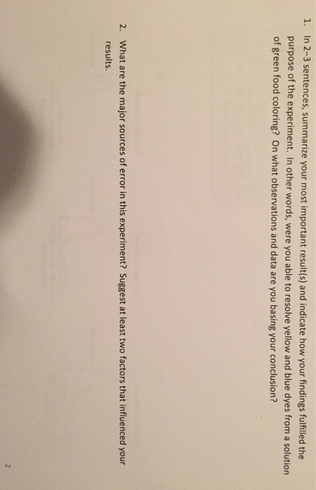 Solved In 2-3 sentences, summarize your most important | Chegg.com