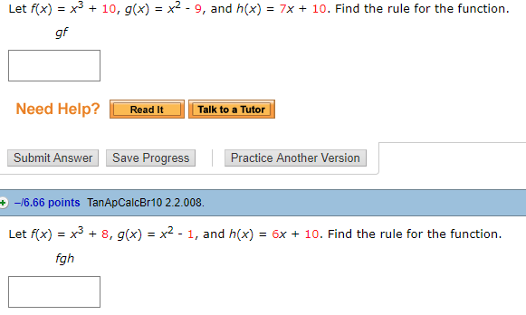 Solved Let f(x) = x3 + 10, g(x) = x2-9, and h(x) = 7x + 10, | Chegg.com