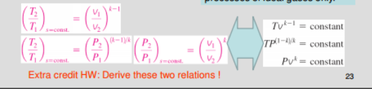 Solved (T2/T1) s=const. = (v1/v2)^t-1 (T2/T1) x= const. = | Chegg.com