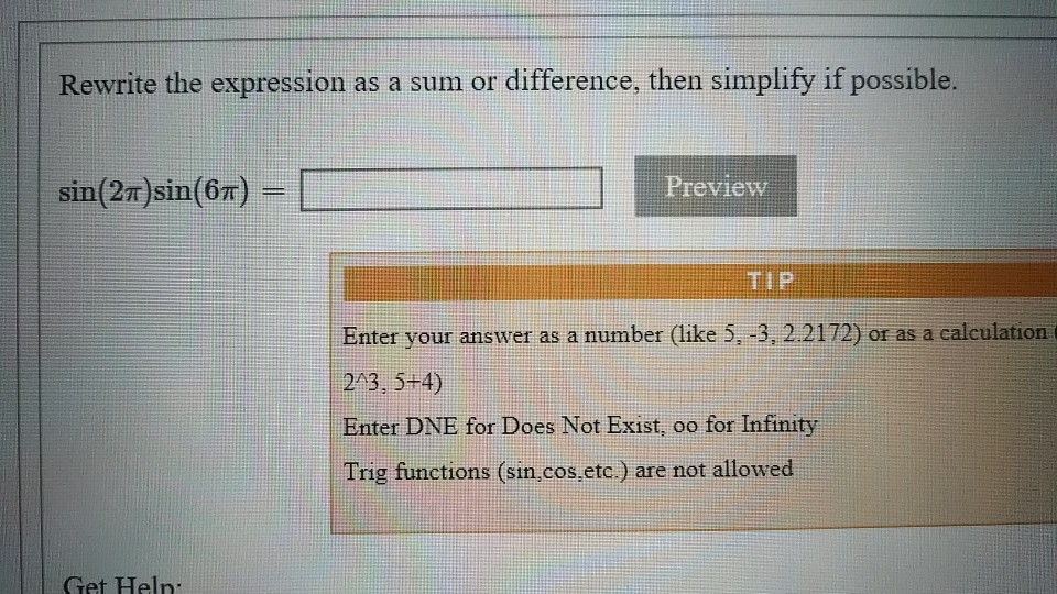 Solved Rewrite the expression as a sum or difference, then | Chegg.com