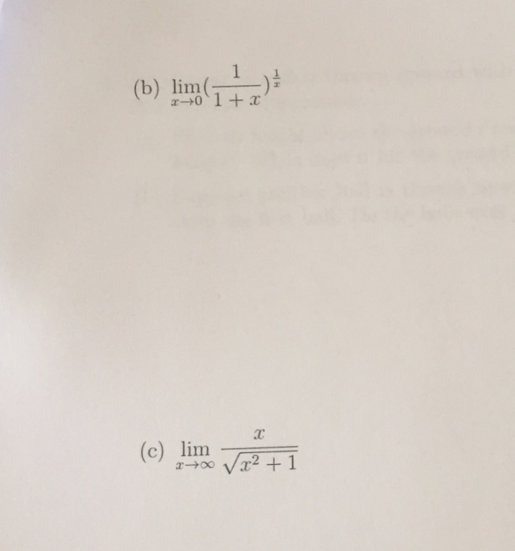 Solved 2. (12 points) Find limits a) lim( | Chegg.com