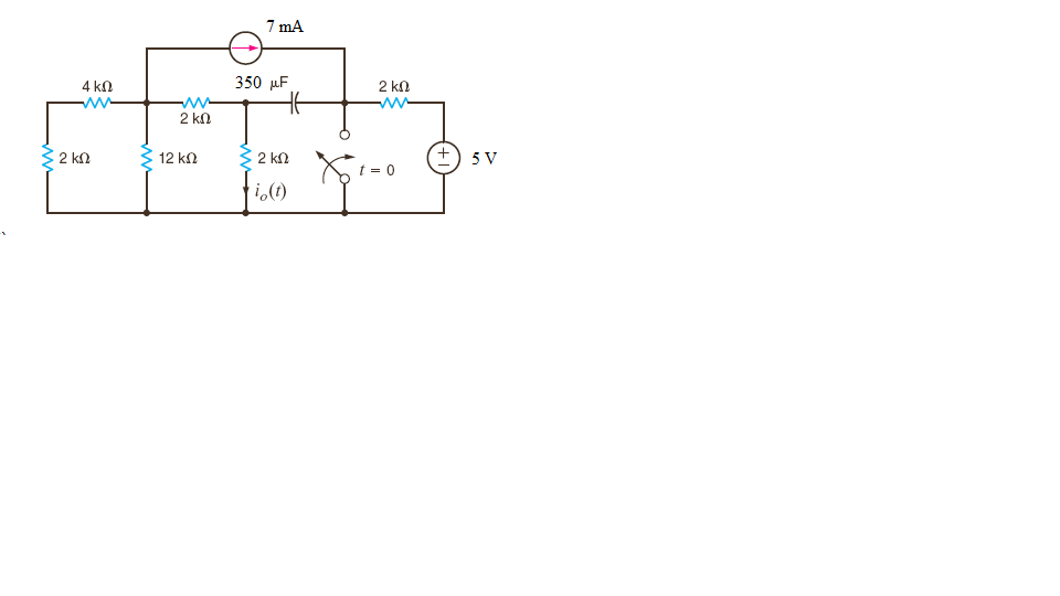 Solved Use the step-by-step technique to find io(t) for t | Chegg.com