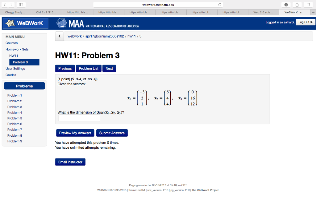 Solved Chegg Study... d Ex 2 WeBWorK MAIN MENU Courses | Chegg.com Solved Chegg Study... d Ex 2 WeBWorK MAIN MENU Courses | Chegg.com