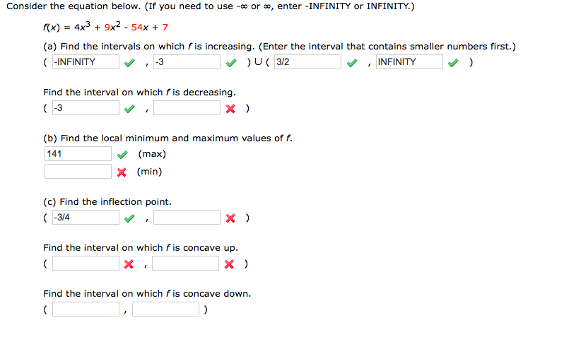 Solved Consider the equation below. (If you need to use - or | Chegg.com