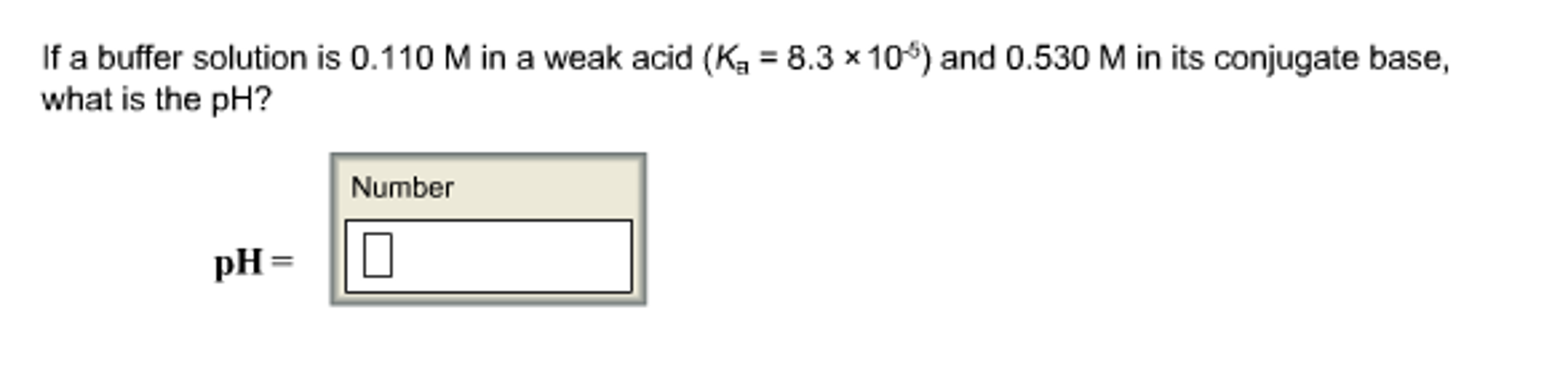 Solved: If A Buffer Solution Is 0.110 M In A Weak Acid (K_... | Chegg.com