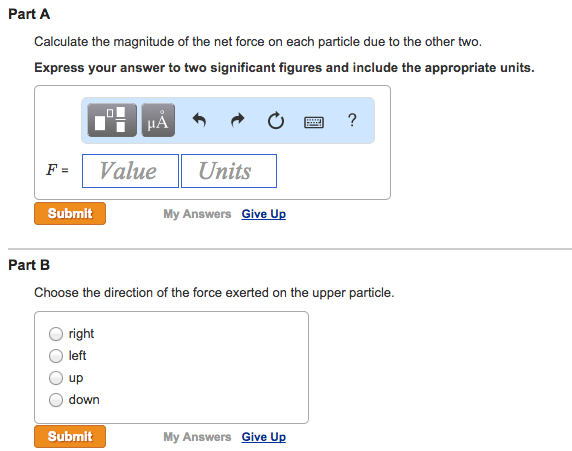 Solved Part A Calculate the magnitude of the net force on | Chegg.com