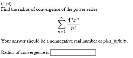 Solved Find the radius of convergence of the power series | Chegg.com