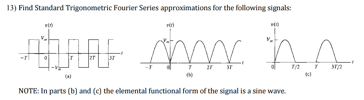 Solved Find Standard Trigonometric Fourier Series | Chegg.com