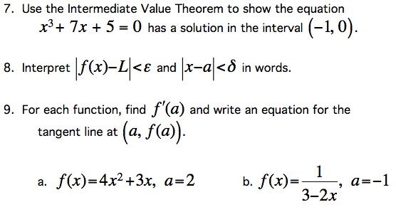 Solved Use the Intermediate Value Theorem to show the | Chegg.com