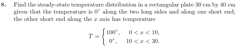 Solved Find the steady-state temperature distribution in a | Chegg.com