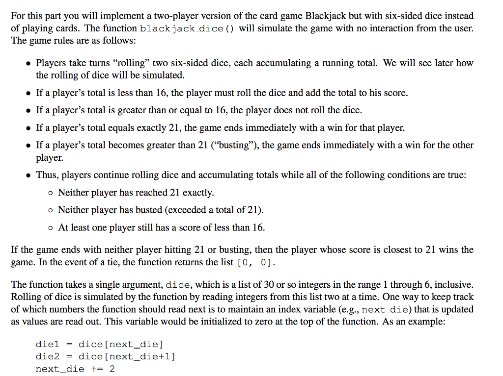 Solved For this part you will implement a two-player version | Chegg.com