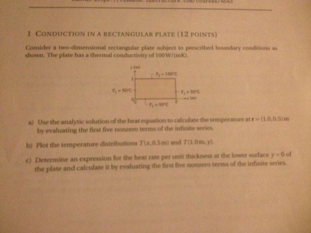 Solved Consider a two-dimensional rectangular plate subject | Chegg.com