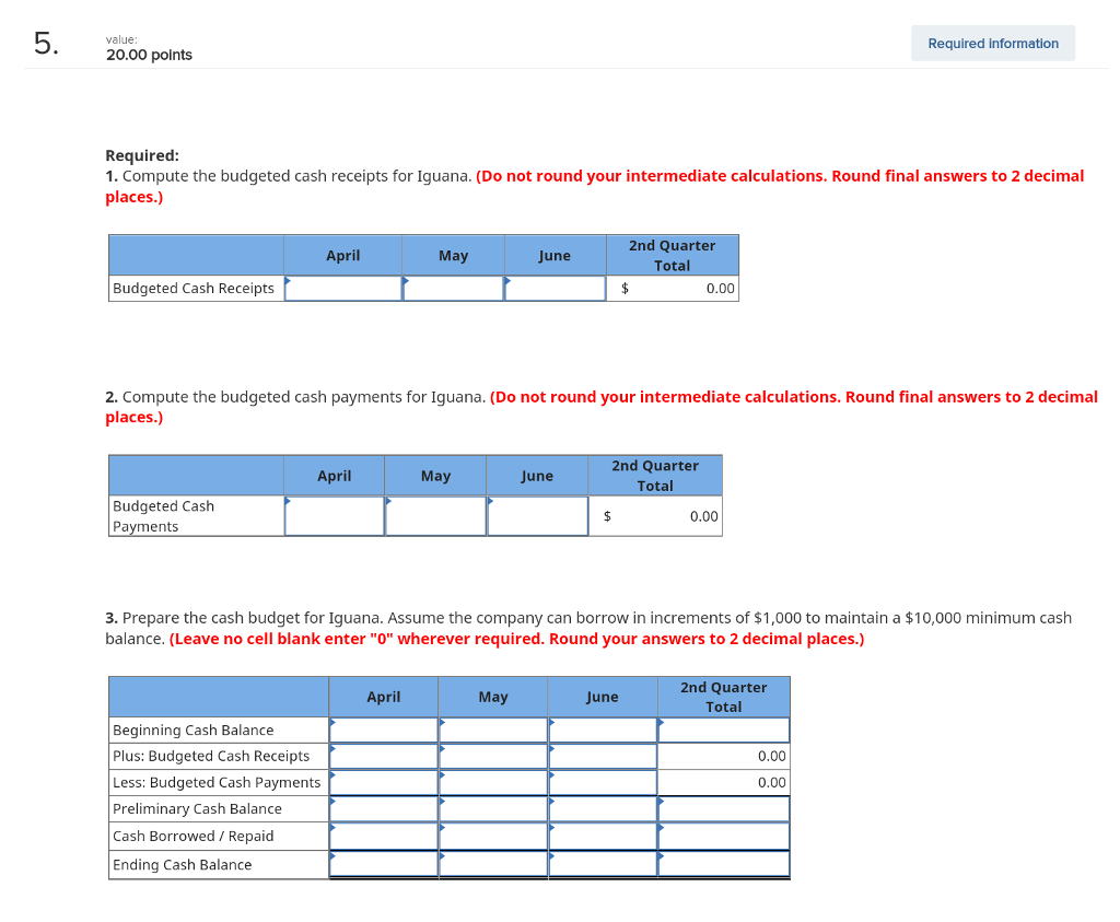 Solved Chapter 8: Questions 3 - 5 [The following | Chegg.com
