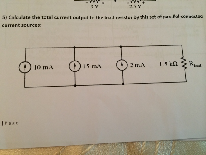Solved Calculate the total current output to the load | Chegg.com