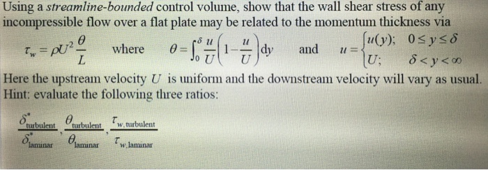 Solved Using a streamline-bounded control volume, show that | Chegg.com