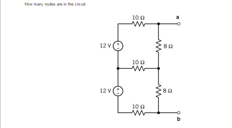 Solved How many nodes are in the circuit. | Chegg.com
