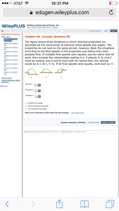 Solved The figure shows three situations in which identical | Chegg.com