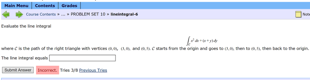 Solved Main Menu Contents Grades Course Contents PROBLEM SET | Chegg.com