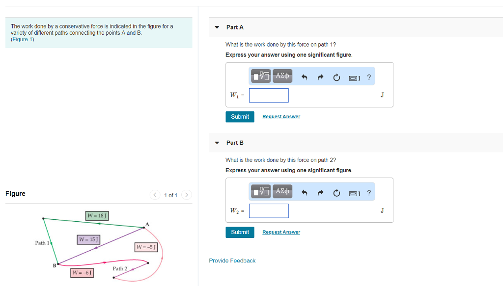Solved The work done by a conservative force is indicated in | Chegg.com