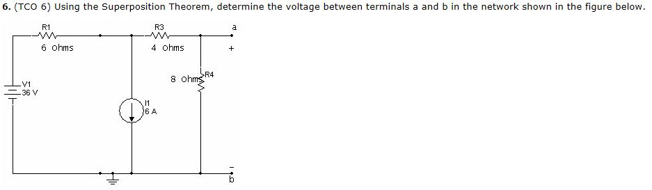 Solved Using the Superposition Theorem, determine the | Chegg.com