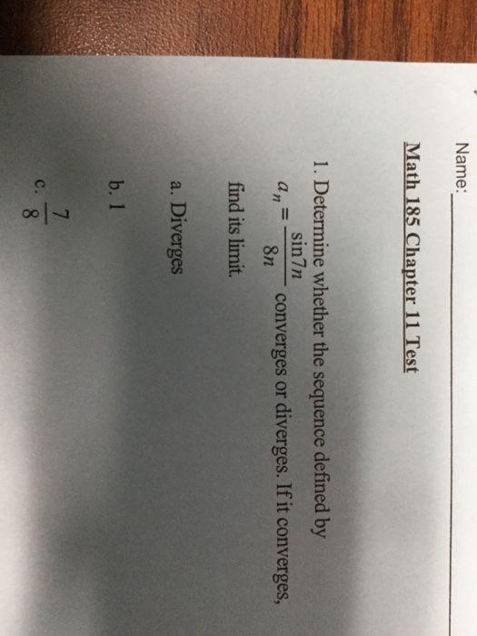 Solved Determine Whether The Sequence Defined By An 0467