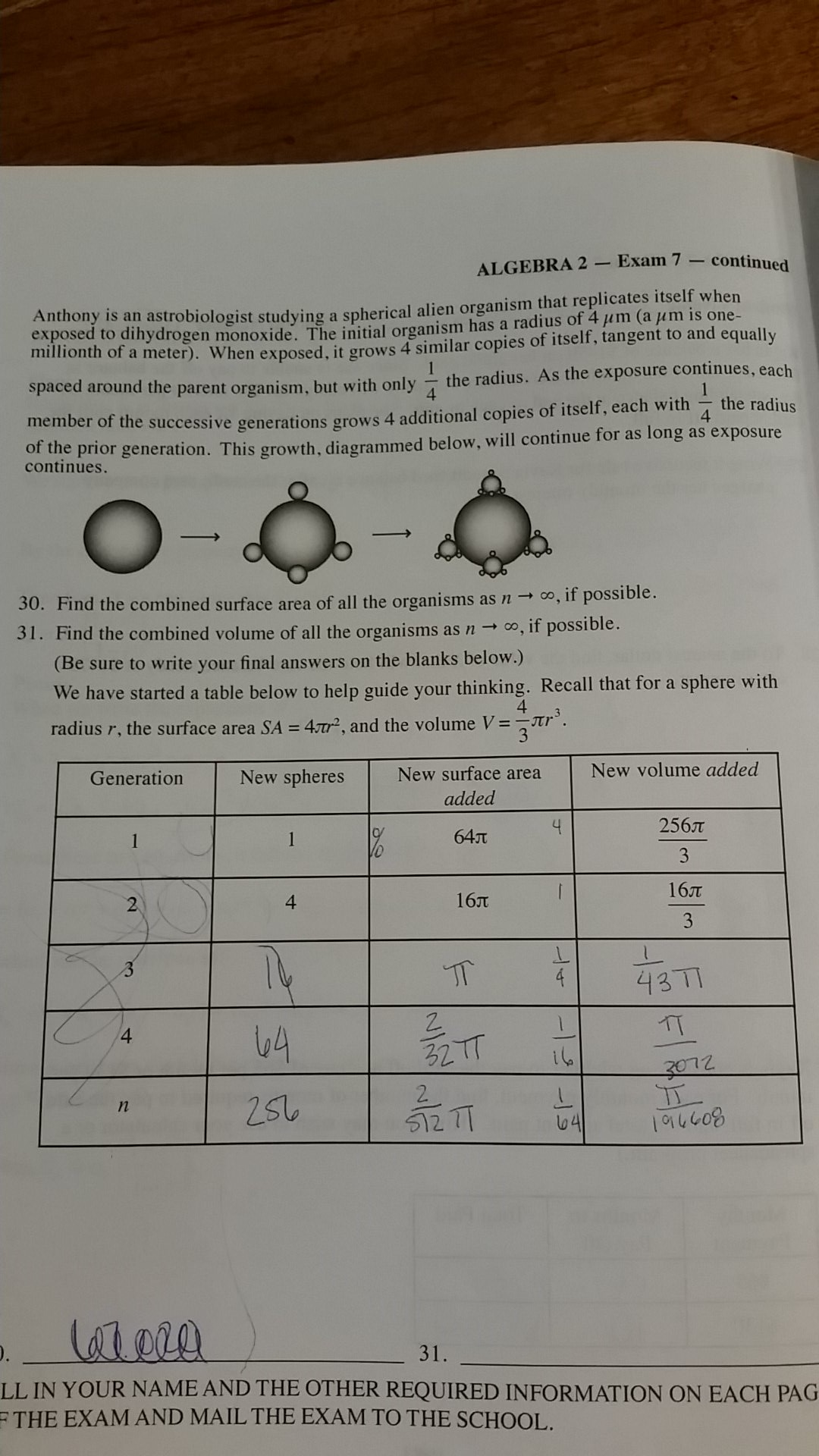 Solved Anthony is an astrobiologist studying a spherical | Chegg.com