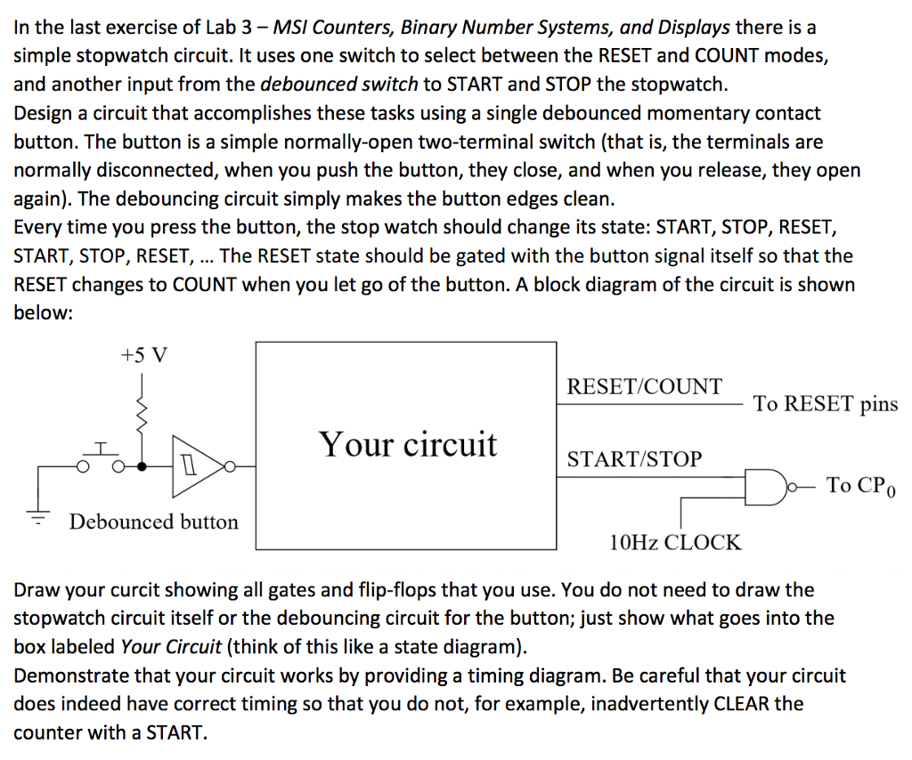 In the last exercise of Lab 3 - MSI Counters, Binary | Chegg.com