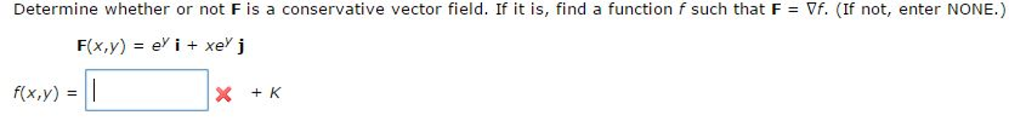 Solved So I know it is a conservative vector field from the | Chegg.com