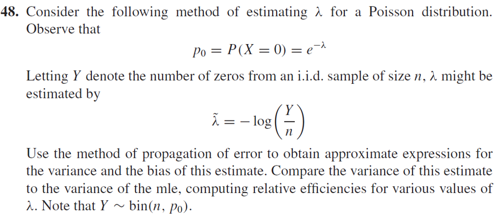 48. Consider the following method of estimating λ for | Chegg.com