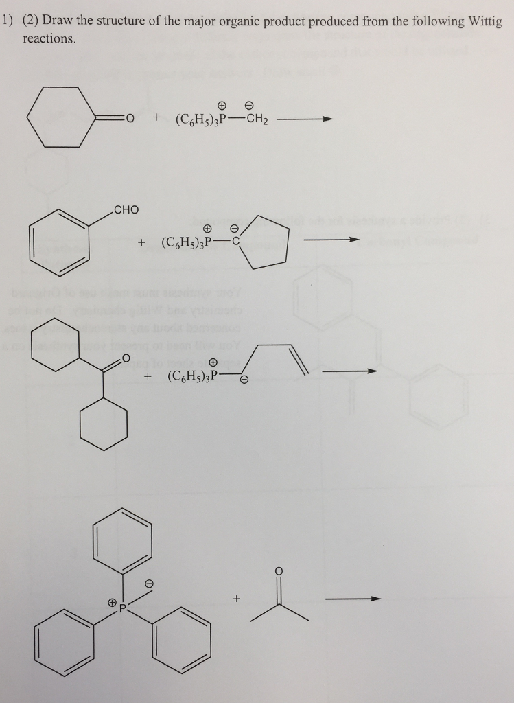 Solved 1) (2) Draw the structure of the major organic | Chegg.com