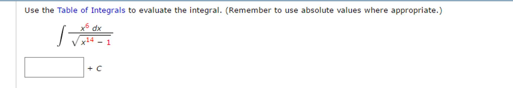 Solved Use the Table of Integrals to evaluate the integral. | Chegg.com ...