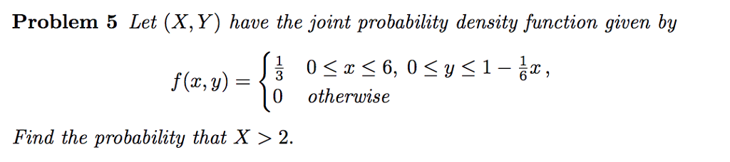 Solved Problem 5 Let (X,Y) have the joint probability | Chegg.com
