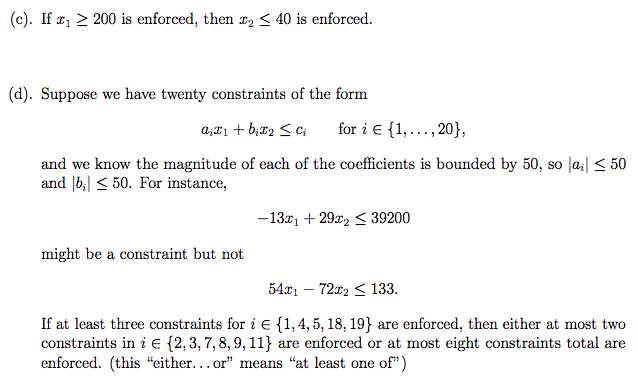 Suppose x1 and z2 are non-negative decision | Chegg.com