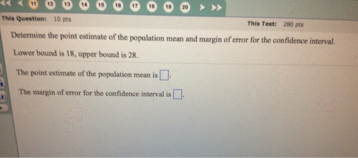 Solved Determine The Point Estimate Of The Population Mean