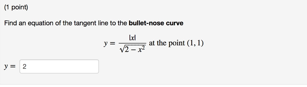 Solved Find an equation of the tangent line to the | Chegg.com