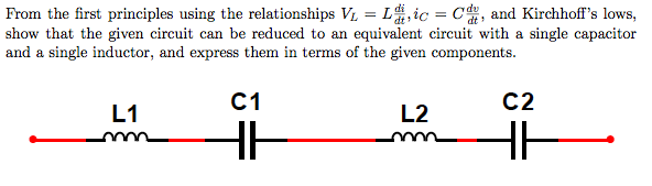 Solved From the first principles using the relationships V_L | Chegg.com