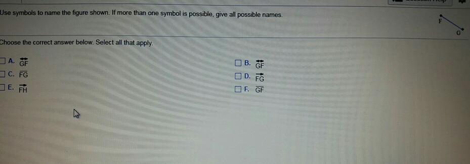 Solved Use symbols to name the figure shown. If more than | Chegg.com
